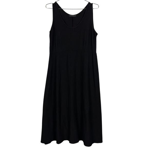 Cut.Loose | Dresses | Cut Loose Aline Linen Midi Dress Black Medium ...